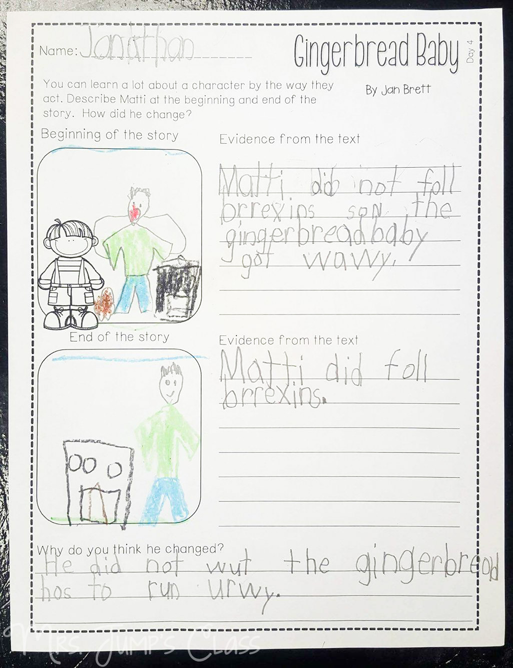 Gingerbread Week Lesson Plans for Kindergarten and first grade