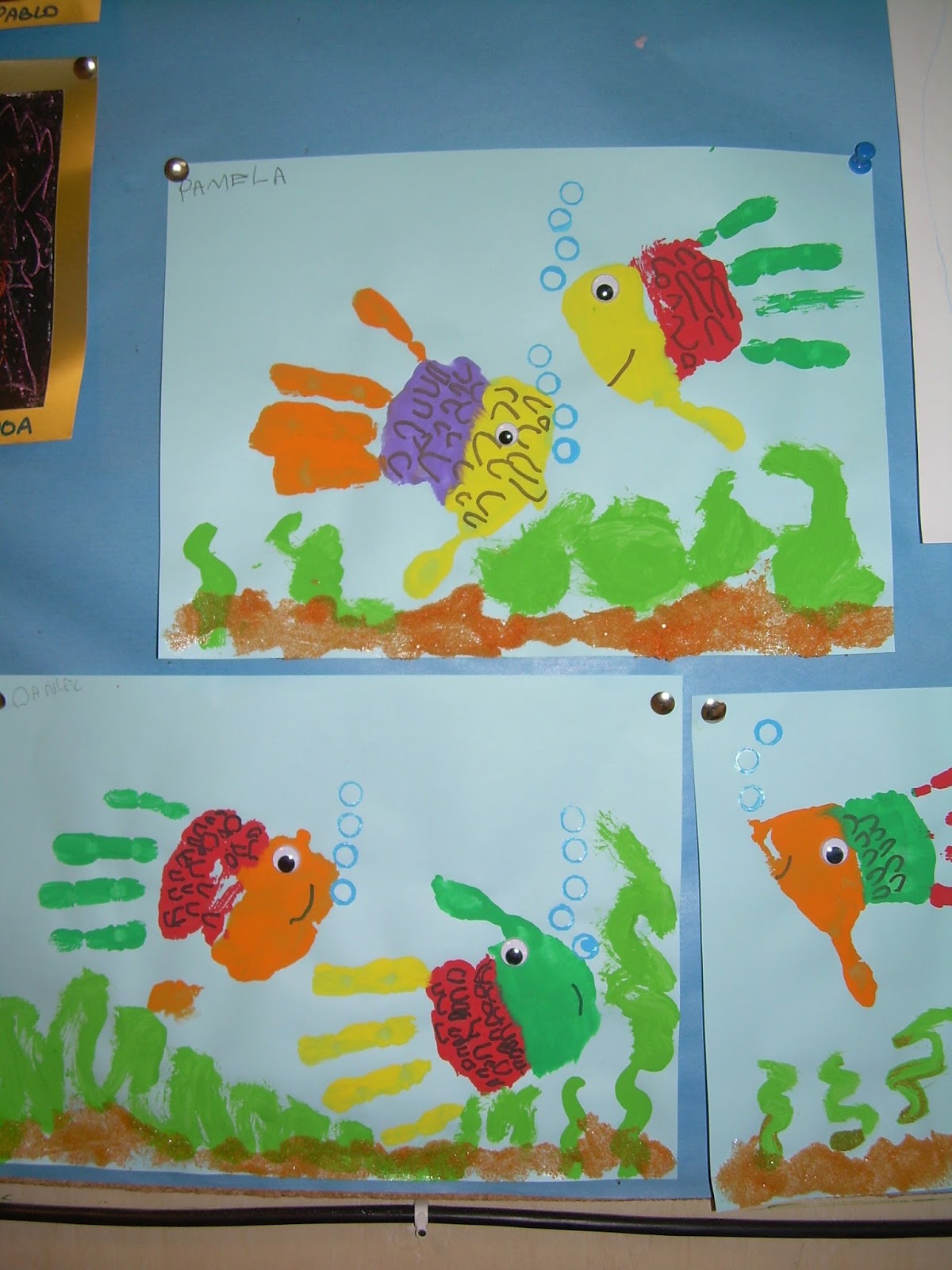 LOS CARACOLES DE LA ESPIGA: PECES CON LAS MANOS