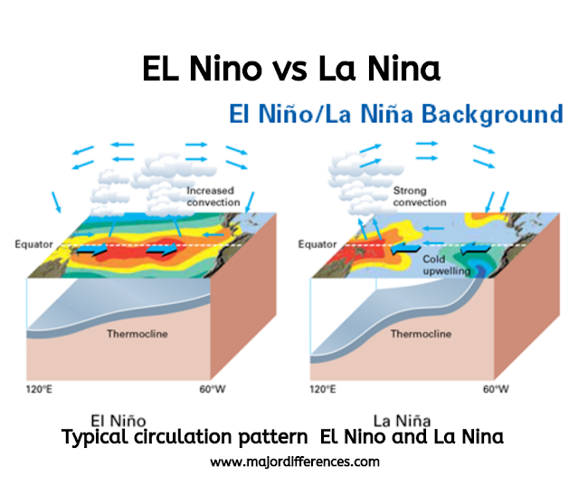 Difference between El Nino and La Nina// ENGLISH NOTE
