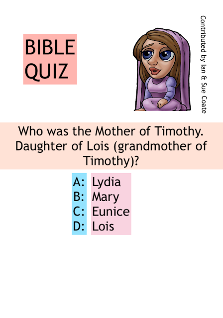 Who was the Mother of Timothy. Daughter of Lois (grandmother of Timothy ...