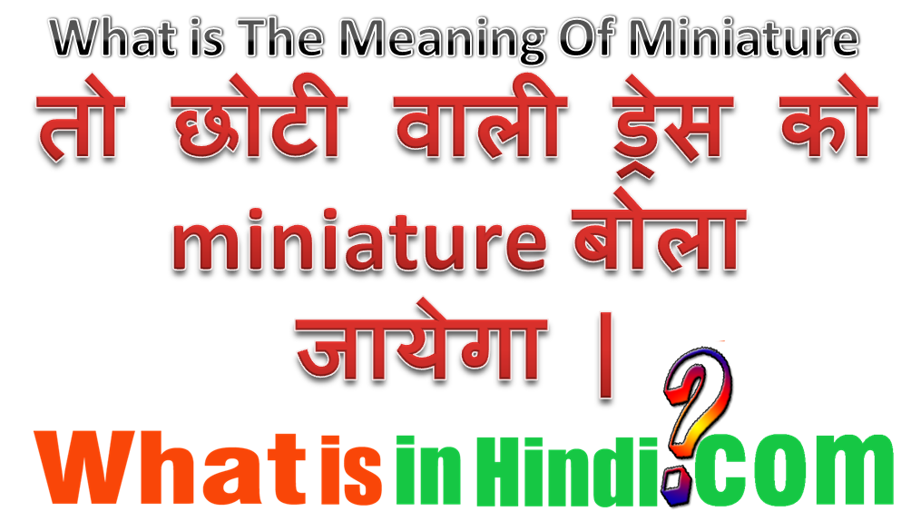 Miniature What Is The Meaning Of Miniature In miniature-what-is-the-meaning-of-miniature-in