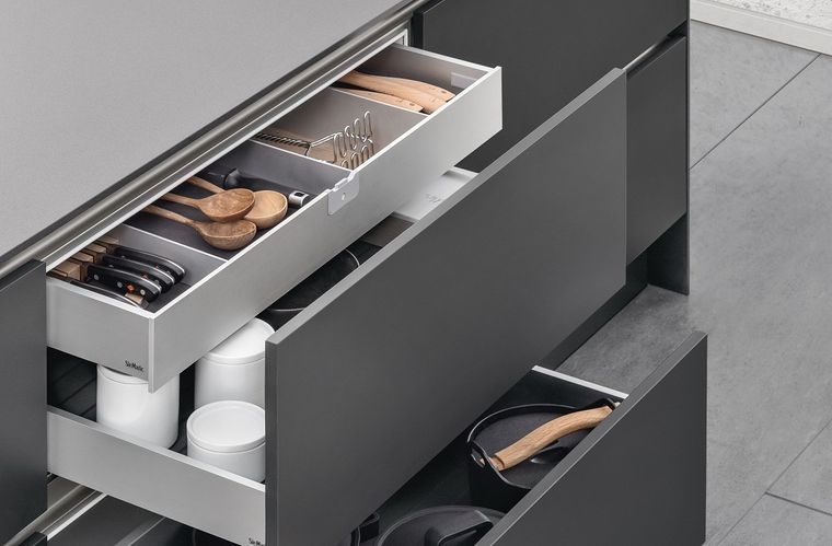 Diseño de cocinas - Diseño de cajones modernos de cocina