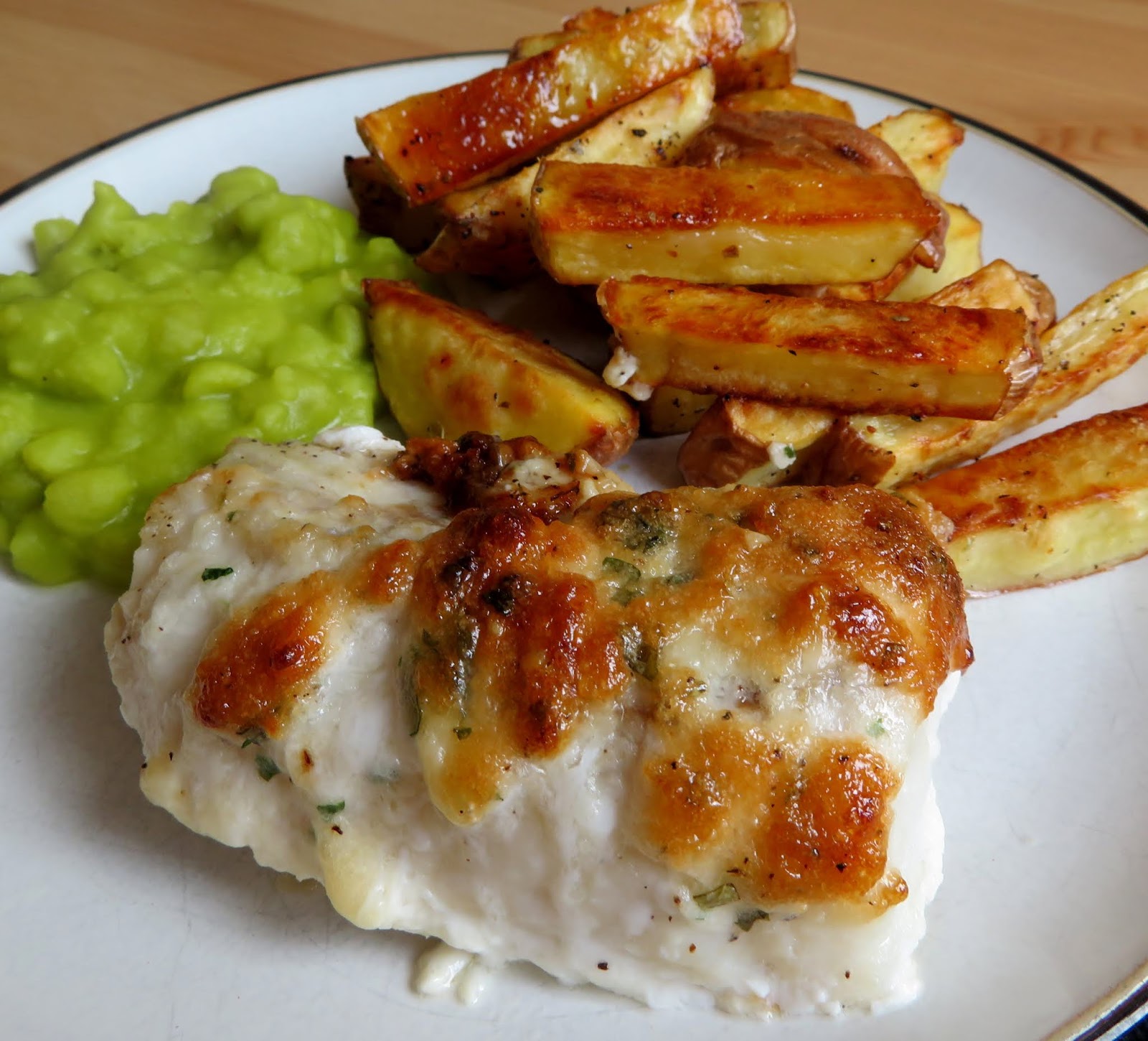 Garlic Herbed Cod & Chips | The English Kitchen
