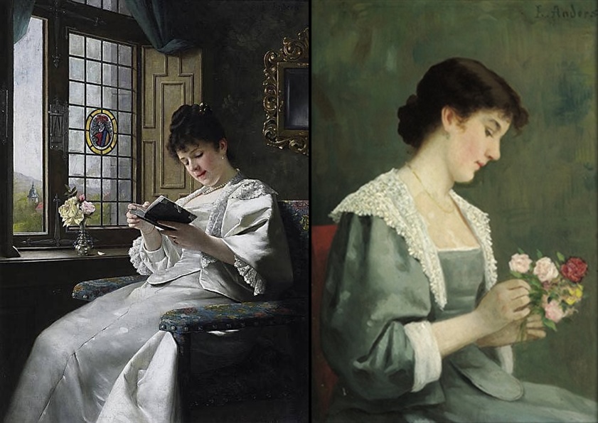 Ernst ANDERS (1845-1911) | Catherine La Rose ~ The Poet of Painting