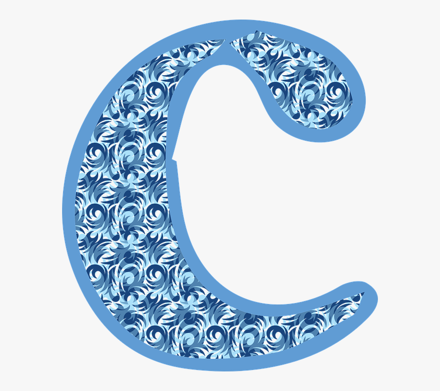 Decorative Letter C Clipart - Birthday Letter