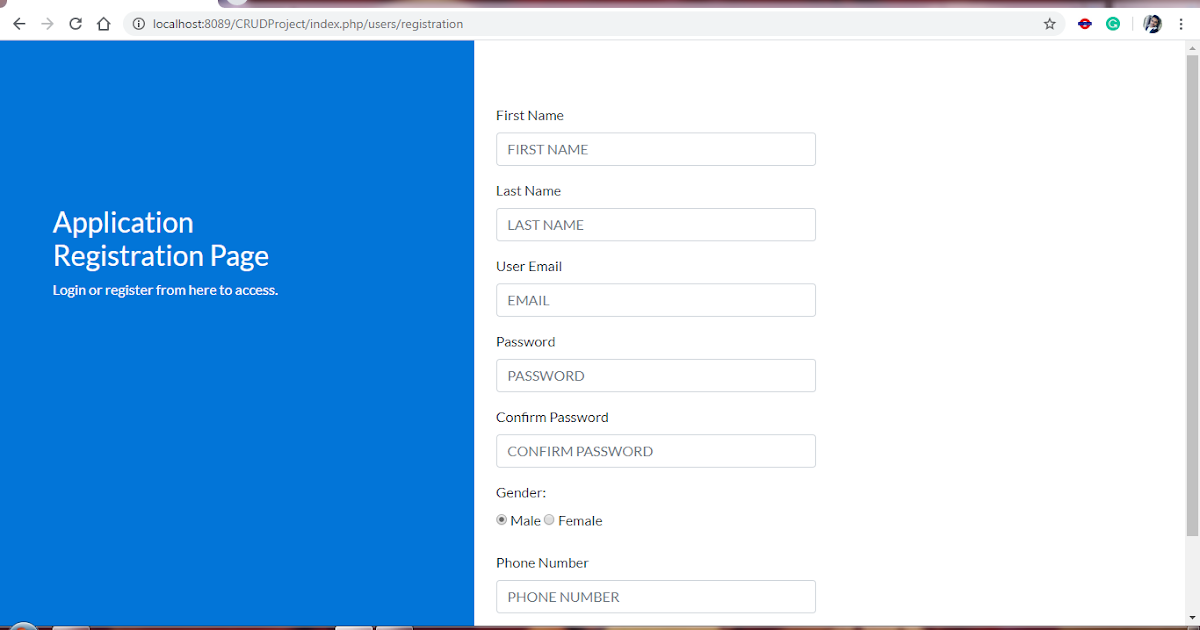 Registration of new user in CodeIgniter 3 PHP Framework
