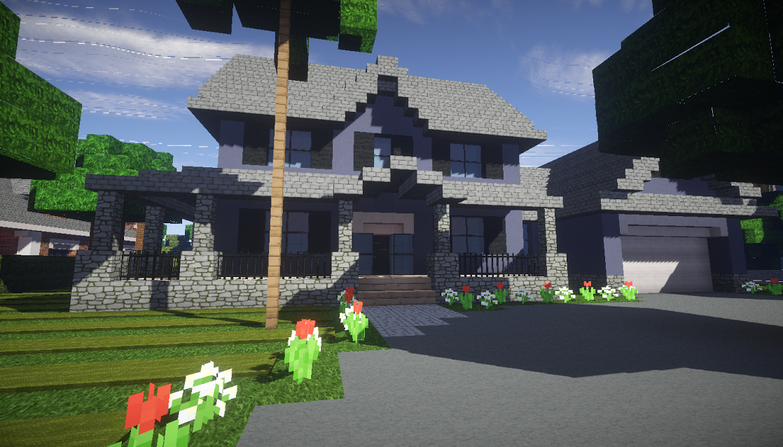 Plan d'une maison style American House | Minecraft-Constructor