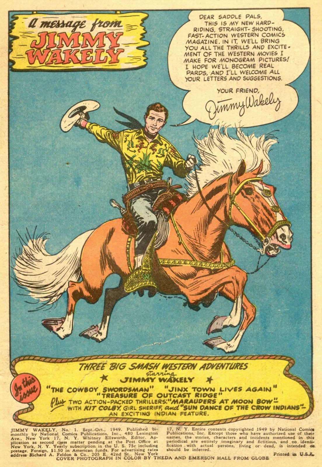 The ALEX TOTH archives: TOTH - JIMMY WAKELY 01 the Cowboy Swordman ...