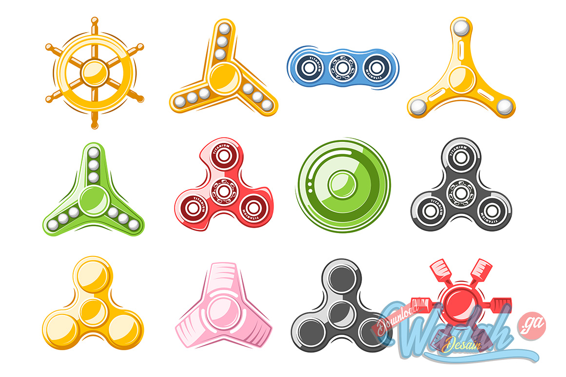 18 Colored Spinner Logos Templates - Logo - WADAH DESAIN