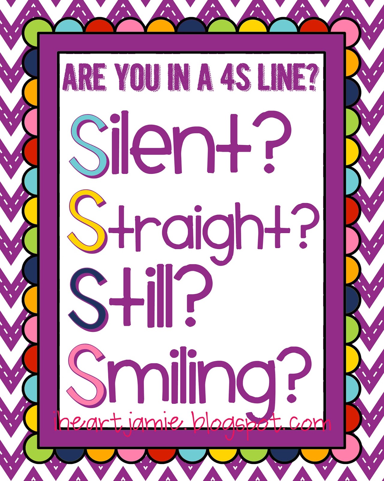 iHeart: Printable: Teaching: 4S Line