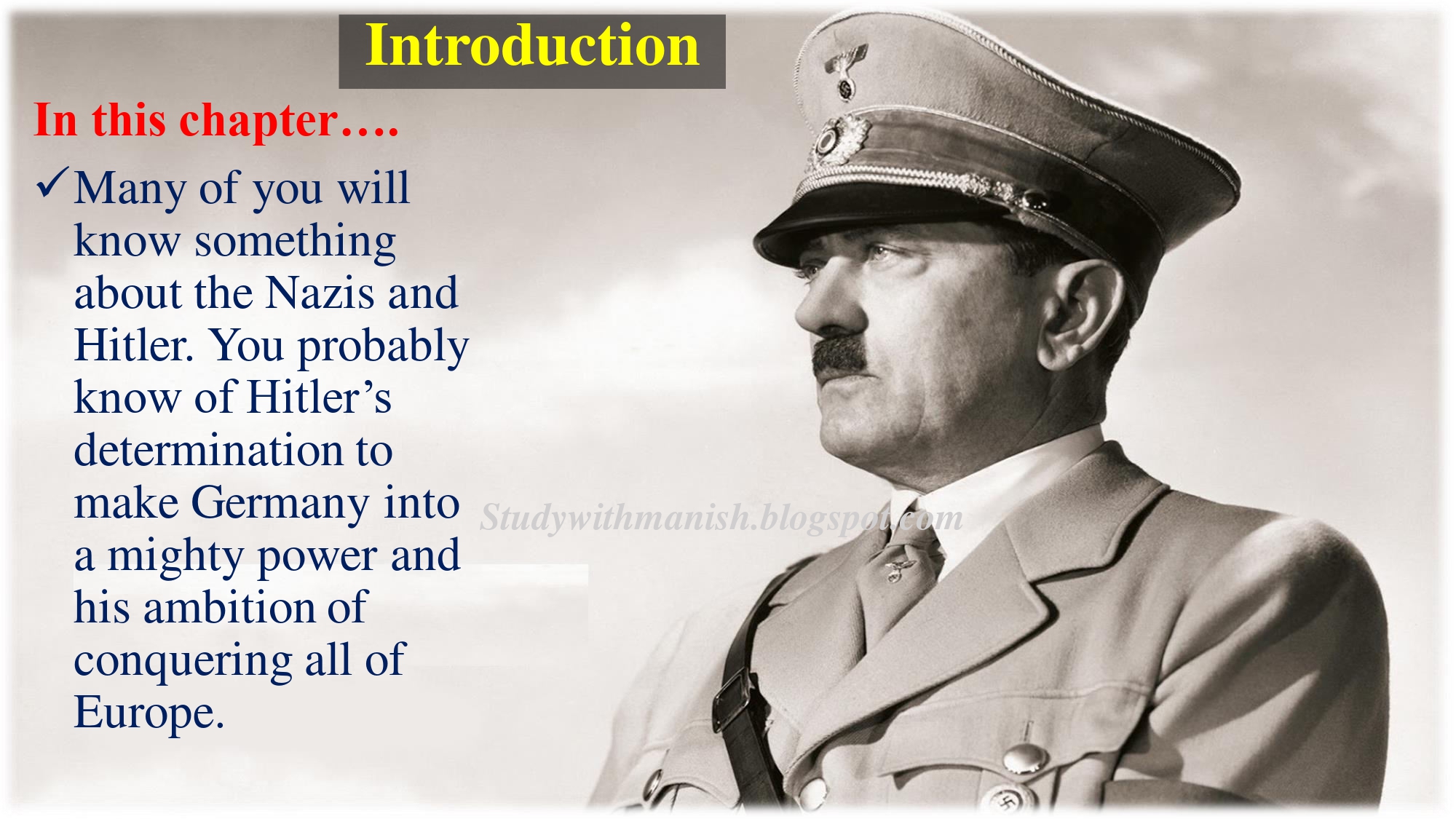 Nazism and the Rise of Hitler PPT Class 9th (History) Download PDF here ...