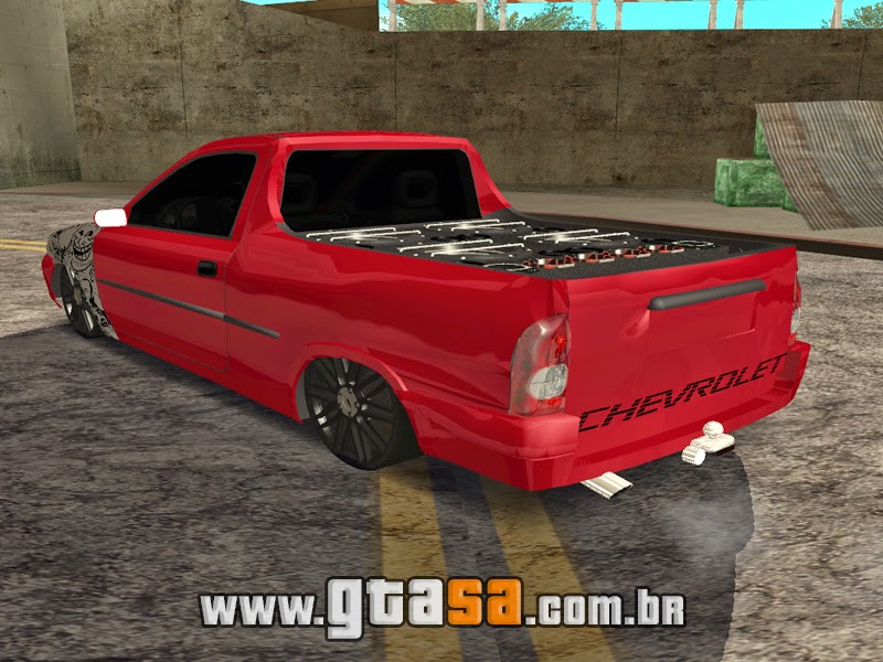 Mods GTA San Andreas: Chevrolet Corsa Pick-Up Edit + Som