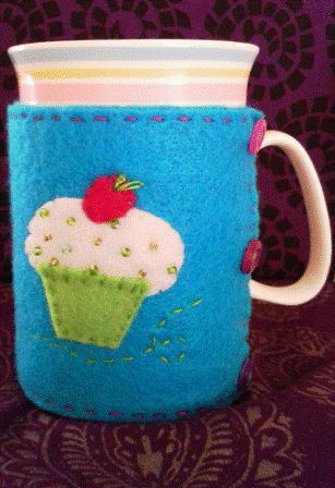 BushcraftZ: DIY felt project: Coffee cup cosy
