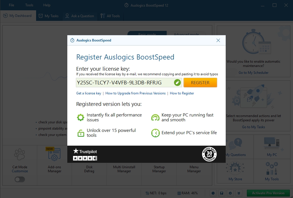 Auslogics BoostSpeed 12 Pro Ücretsiz Lisans