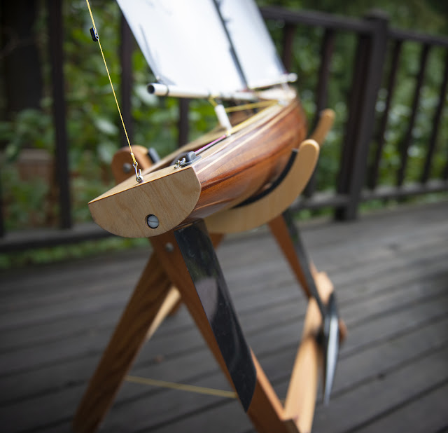 Presenting the Vickers V8 Wooden IOM RC Sailboat