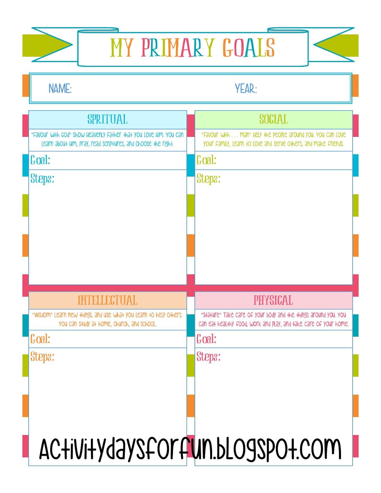 Primary Activity Ideas: Primary Activities Kit