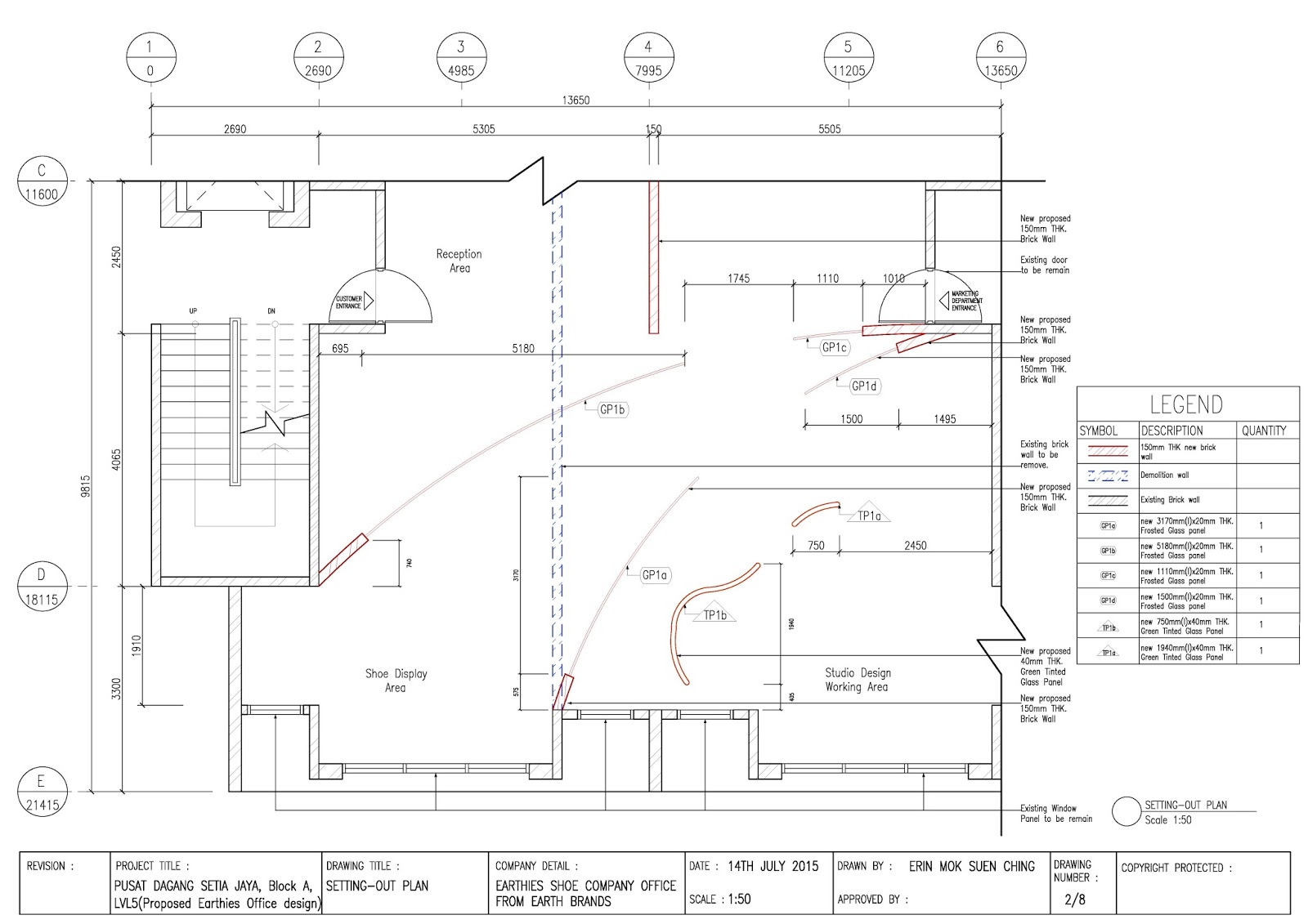Dearadh IS COOL: Client of " EARTHIES" OFFICE DESIGN WORKING DRAWINGS