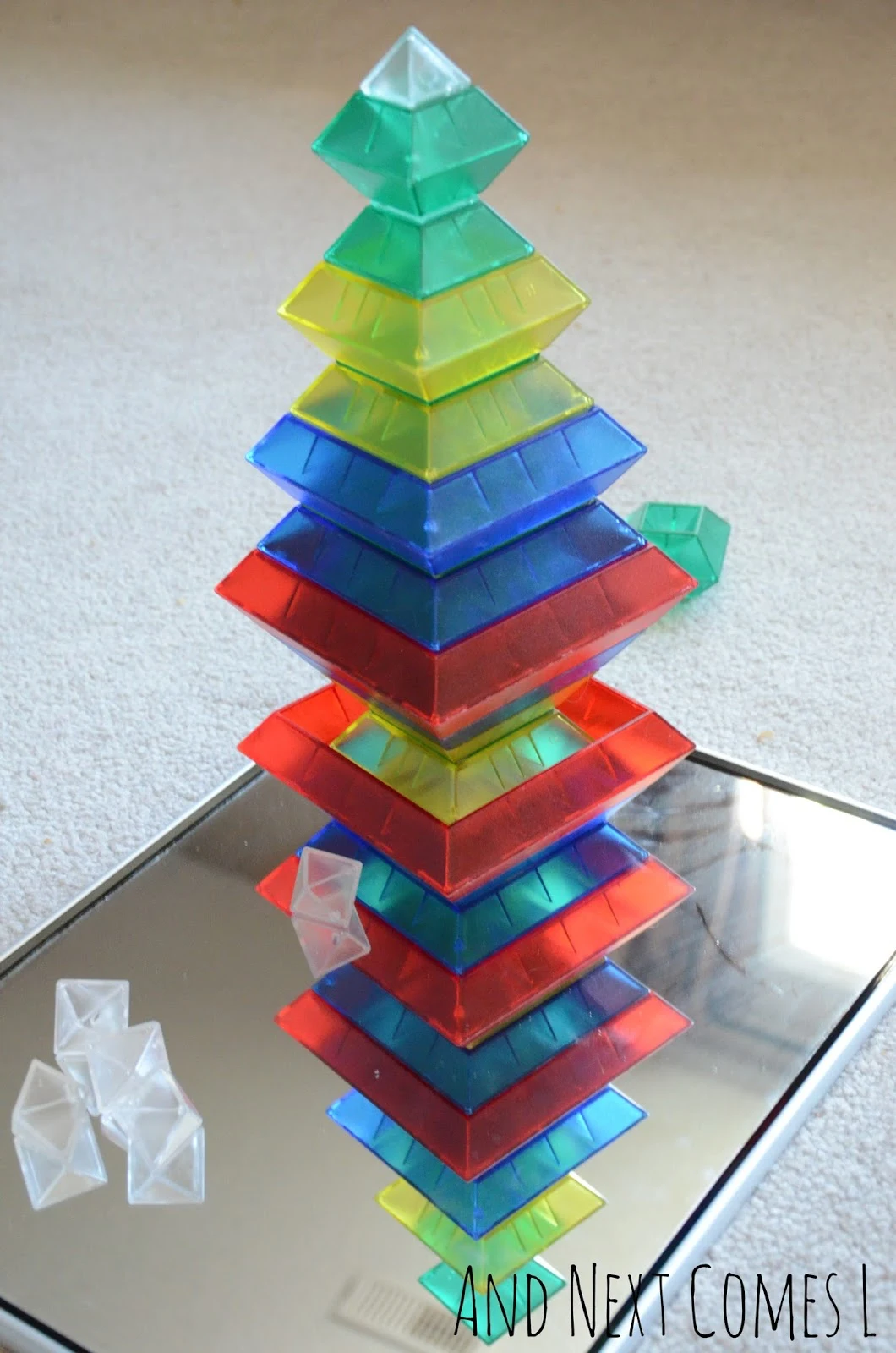 Building with WEDGiTS Light Table Activity & Mirror Play | And Next ...