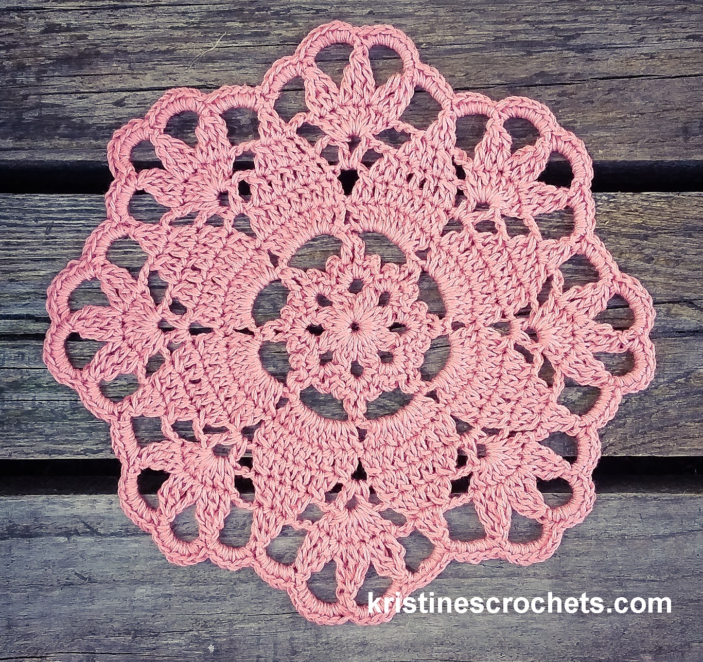 KristinesCrochets : Little Flower Doily Free Crochet Pattern