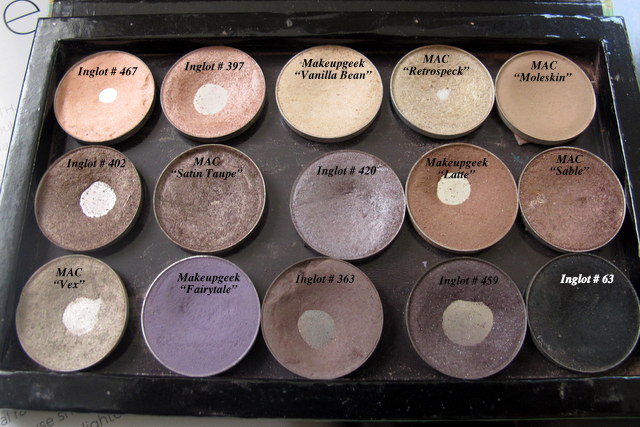 My 15 most used single pan eyeshadows - MAC, Inglot and MakeupGeek ...