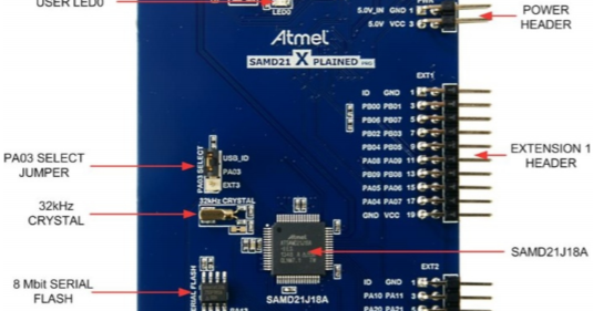 SAM D21 Xplained Pro Kit de evaluación