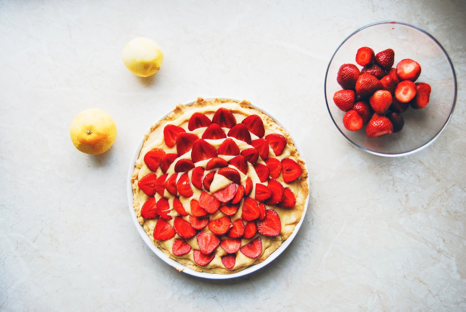 Strawberry & Vanilla Tart - Foodie Sisters