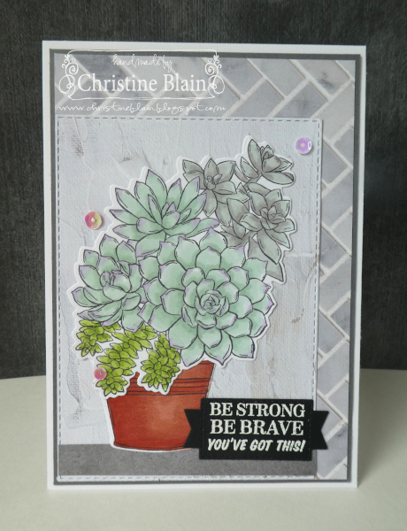 HAPPY HEART CARDS: STAMPIN' UP! SIMPLY SUCCULENTS ENCOURAGEMENT CARD