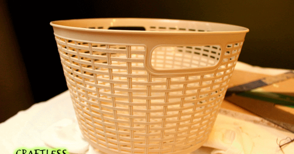 Dollar Store Basket Makeover