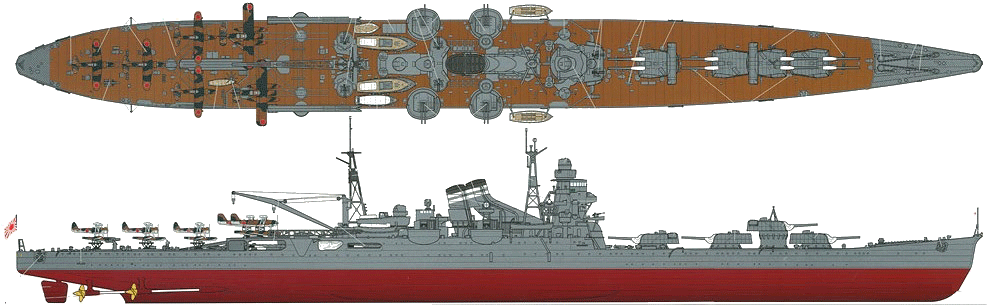 Guerra abierta: Crucero acorazado japonés Chikuma