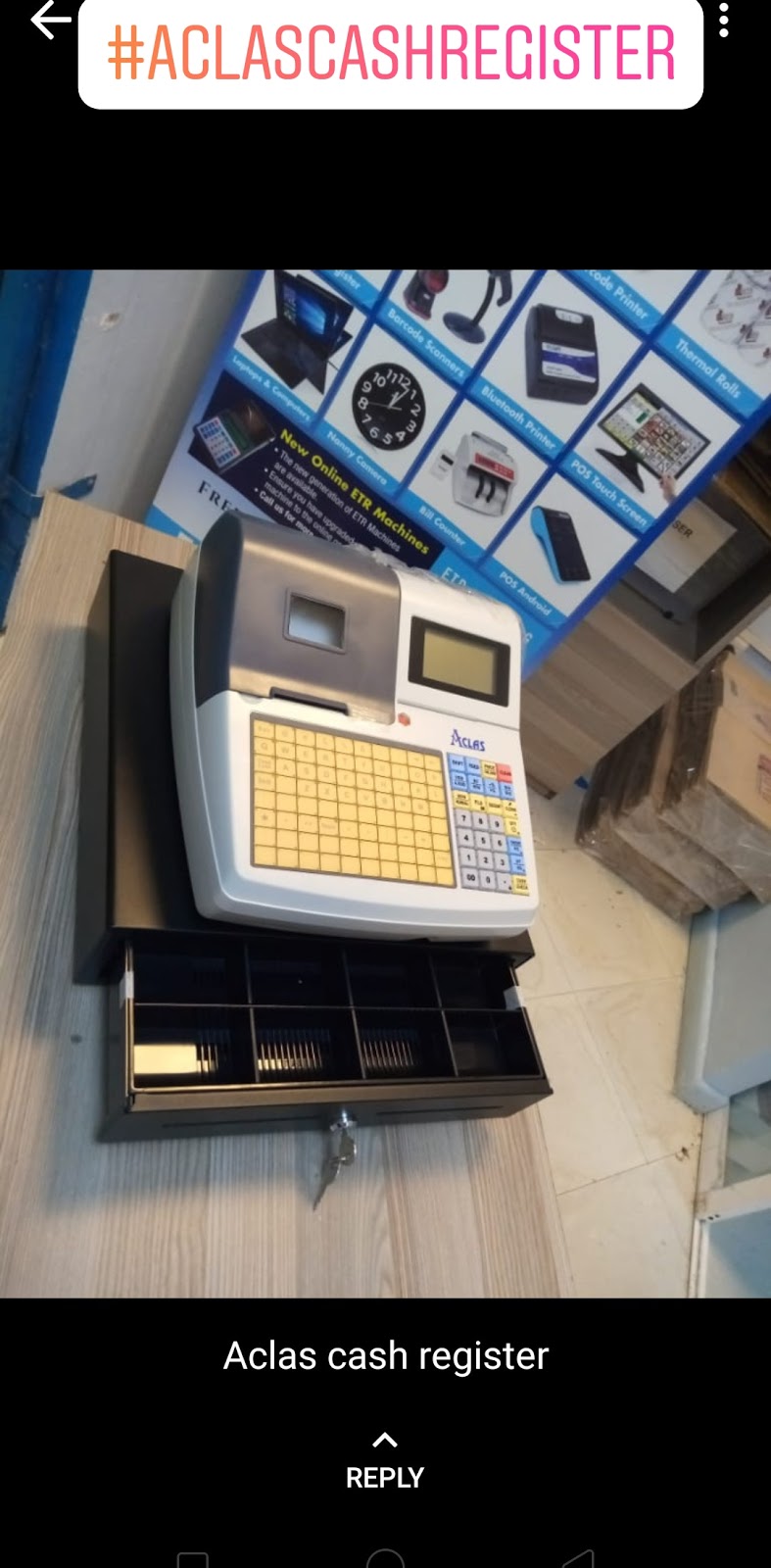 ETR MACHINES : Aclas cr6x Cash Register Dejavu Tech.0726106253