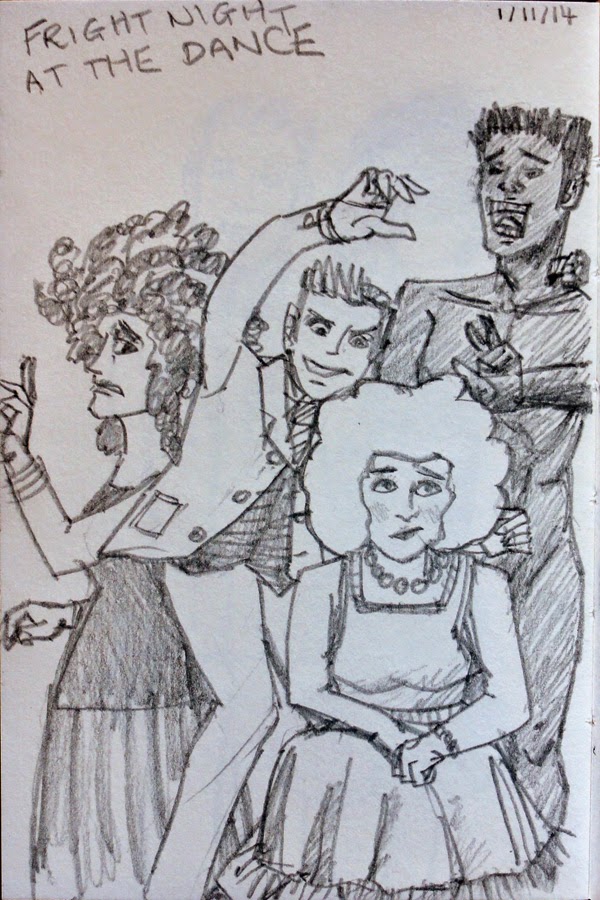 Drawing in the Back Room: Fright Night at the Disco