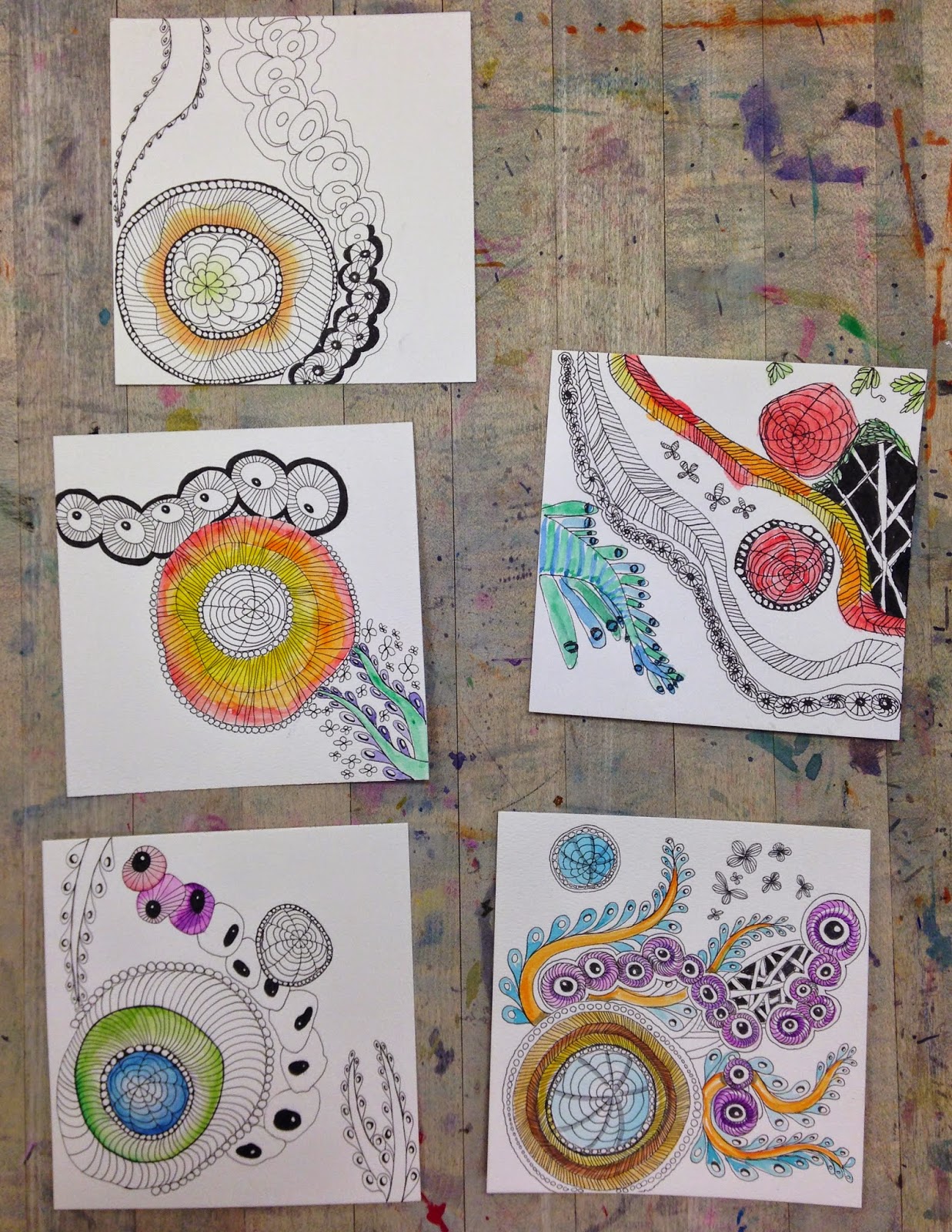 Art Room Blog: Advanced Zentangle Class...
