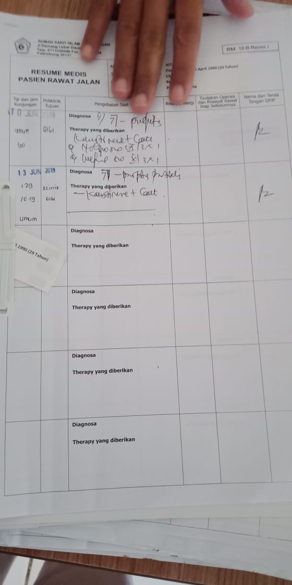 Contoh Rekam Medik