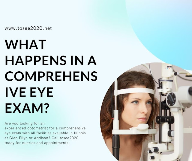 What are Different types of eye exams?