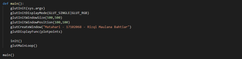 Matahari - Segitiga Rotasi [PYTHON] - kangmasrizqi