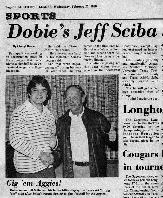 South Belt Houston Digital History Archive: Feb. 27, 1980 Dobie's Jeff ...