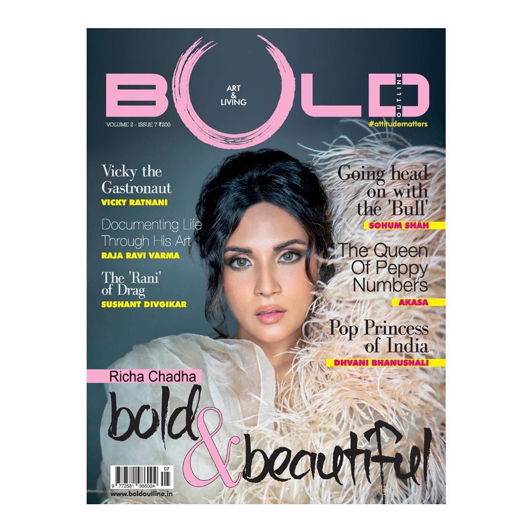 Richa Chadha on BOLD Magazine Cover