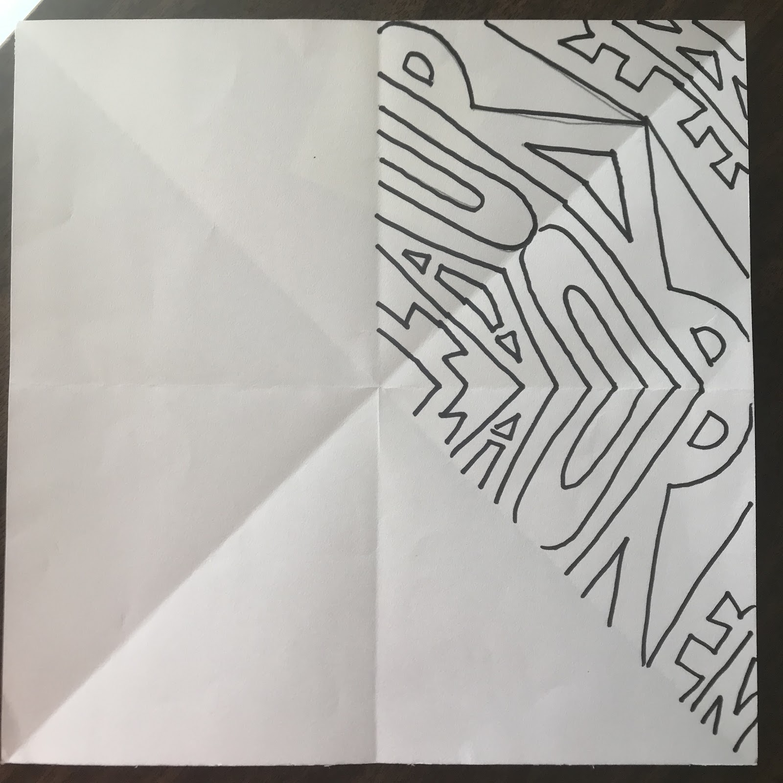 Elements of the Art Room: 5th grade radial symmetrical name art