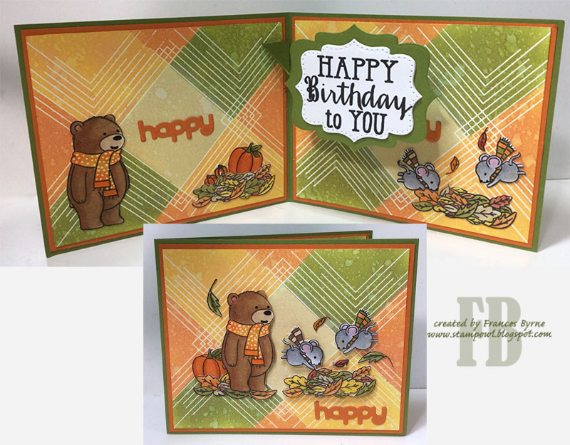 StampOwl's Studio: Fall Birthday Card