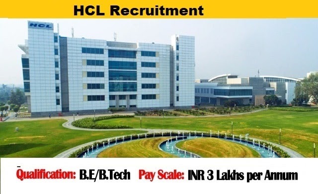 HCL Technology Recruiment In Senior Developer, B Tech / MTech/ MCA/ MSc ...