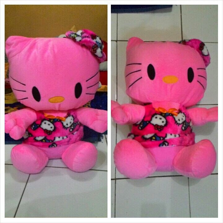 Galeri: Boneka Hello Kitty Putih dan Pink