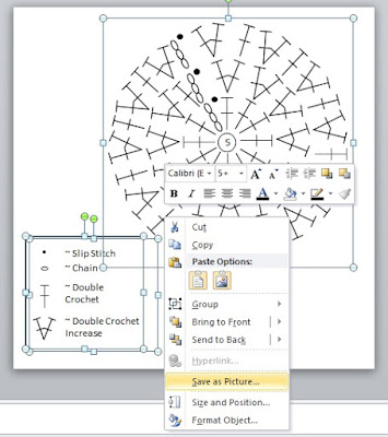 How to create a Crochet Chart using MS PowerPoint...!