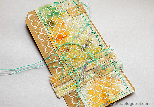Layers of ink: Stitched Canvas Tag Tutorial