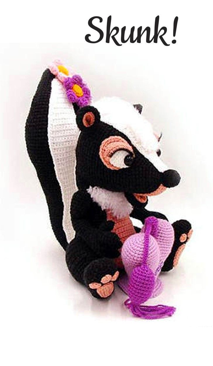 Amigurumi Skunk Free Crochet Pattern - Ovie Media