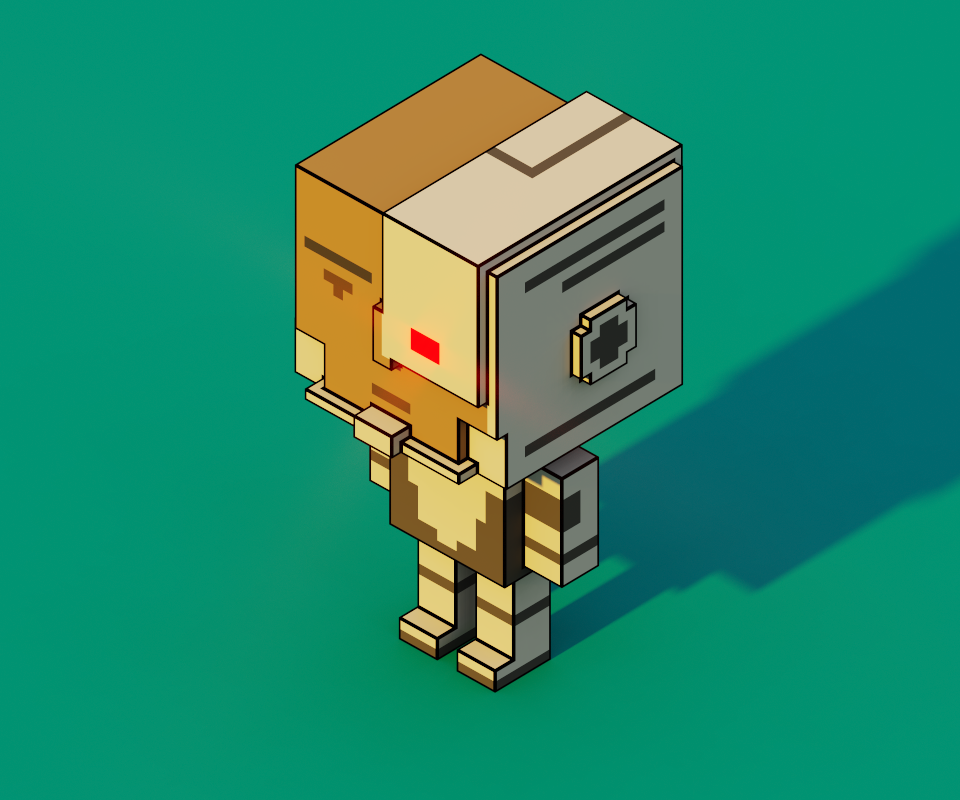 soyellobo: Soyellobo haciendo Voxel Art