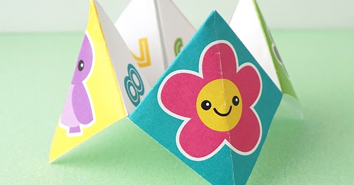Free Printable Spring Joke Cootie Catcher | artsy-fartsy mama