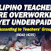 Teachers' group: Filipino teachers are overworked yet underpaid ...