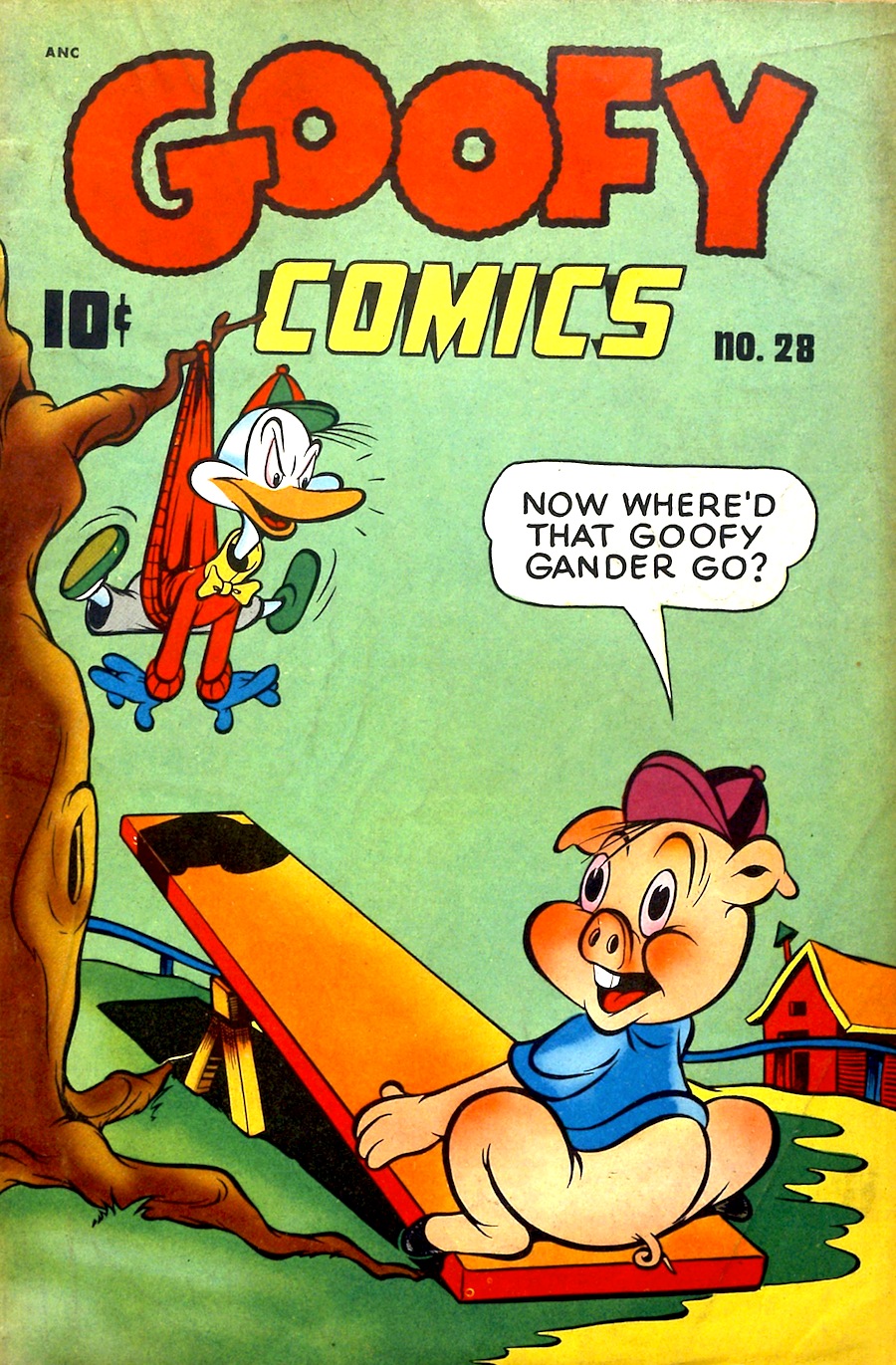 Goofy Comics #28 - Frank Frazetta art - Pencil Ink