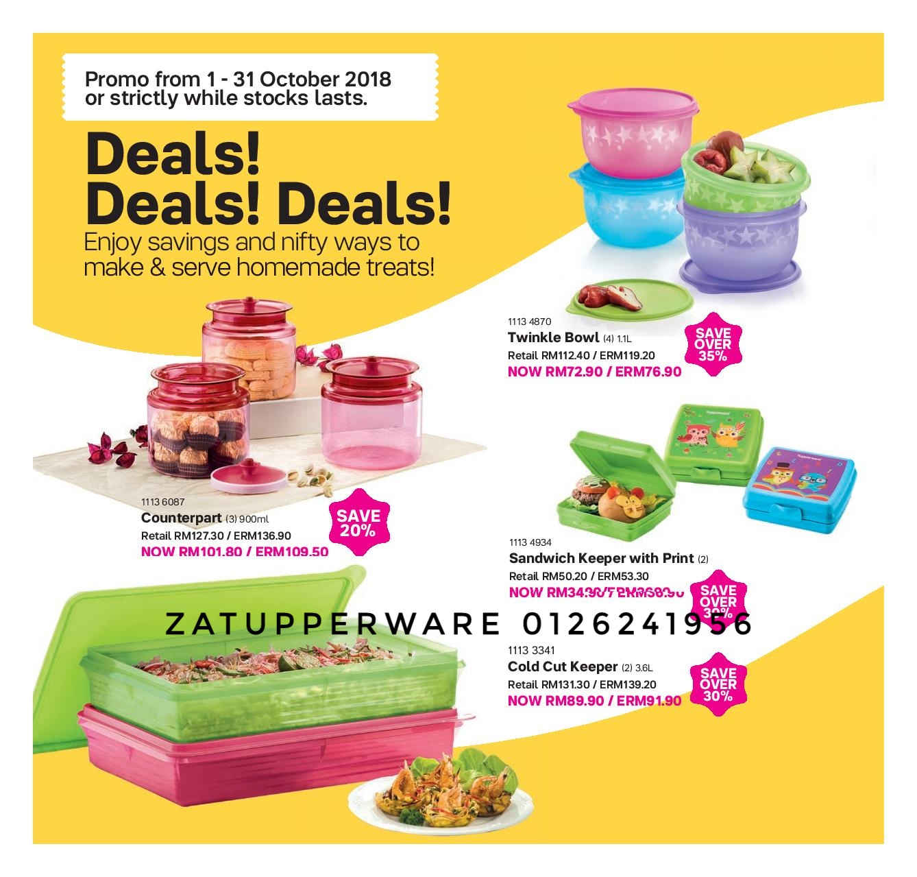 Za Tupperware Malaysia : Catalogue 1st October - 11th November 2018
