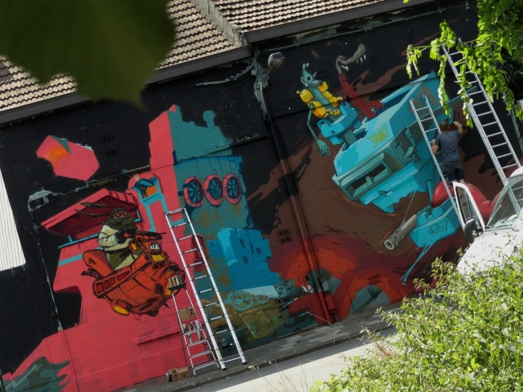 Mr Mong + Derm X Antwerp Meeting of Styles Art on Train